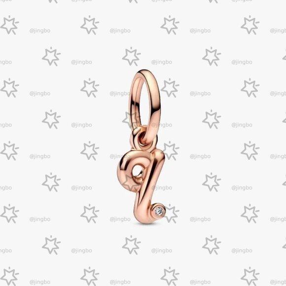Pandora | Jewelry | Pandora Letter Q Script Alphabet Dangle Charm ...